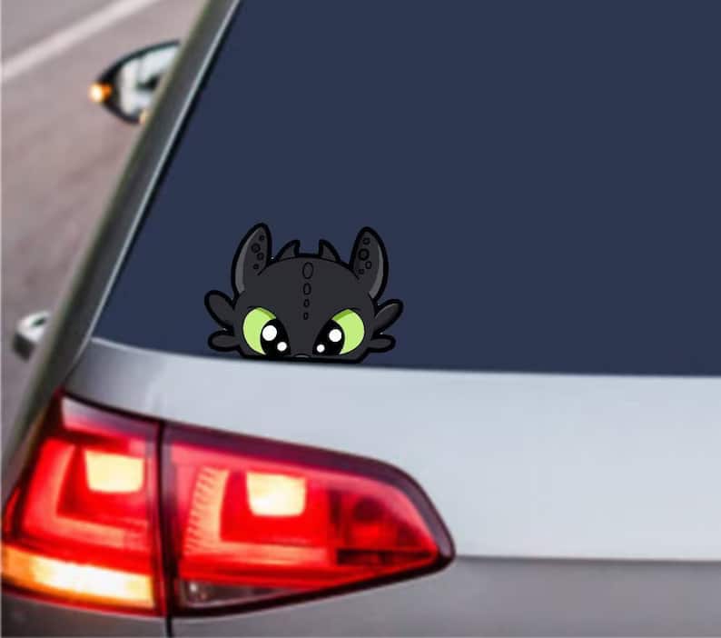 Toothless Car Window Sticker Decal – CARMOODY